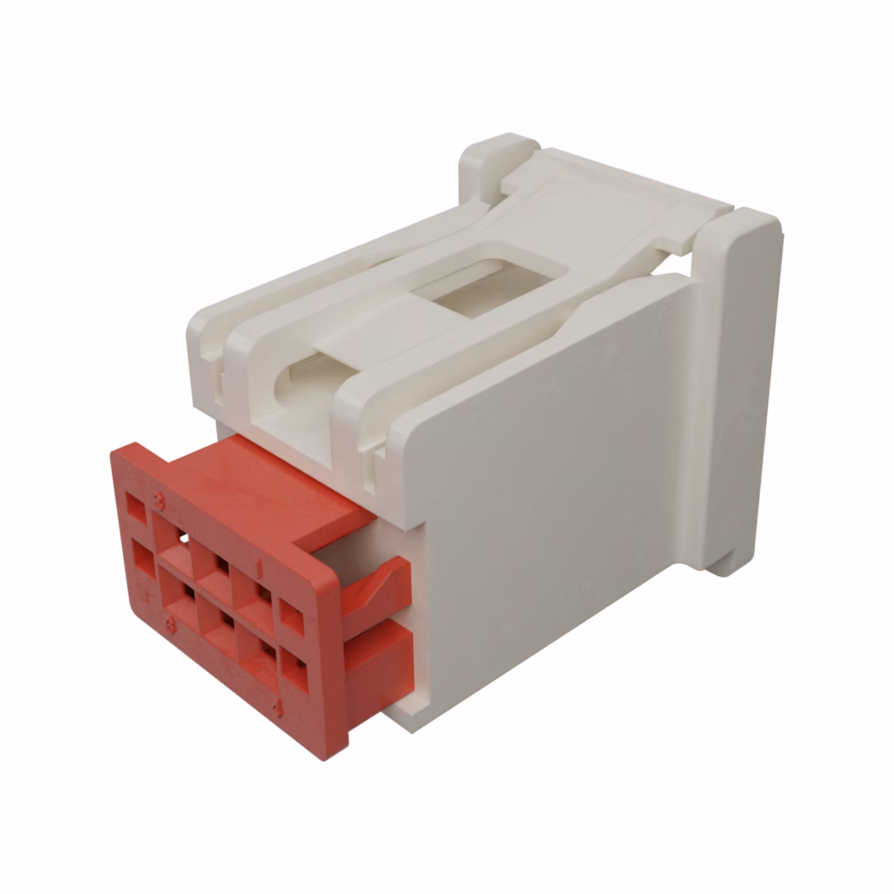 2.54mm Pitch, 0.64mm Width H-DAC 64 High Density Automotive Connectors, Dual Row, Female Harness Assembly, 6 Circuits, Polarization Option 3, Natural for sale