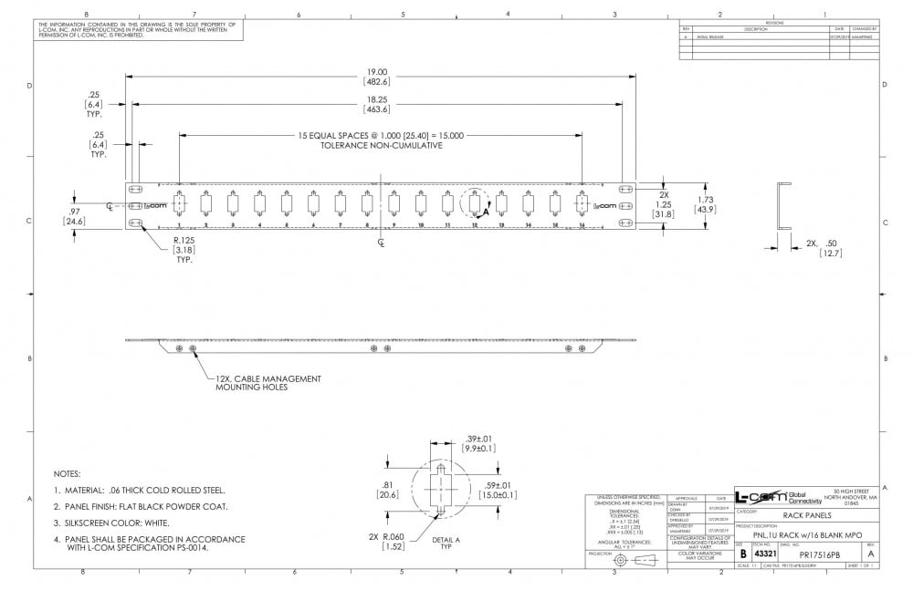 L-com PR17516PB technical document preview