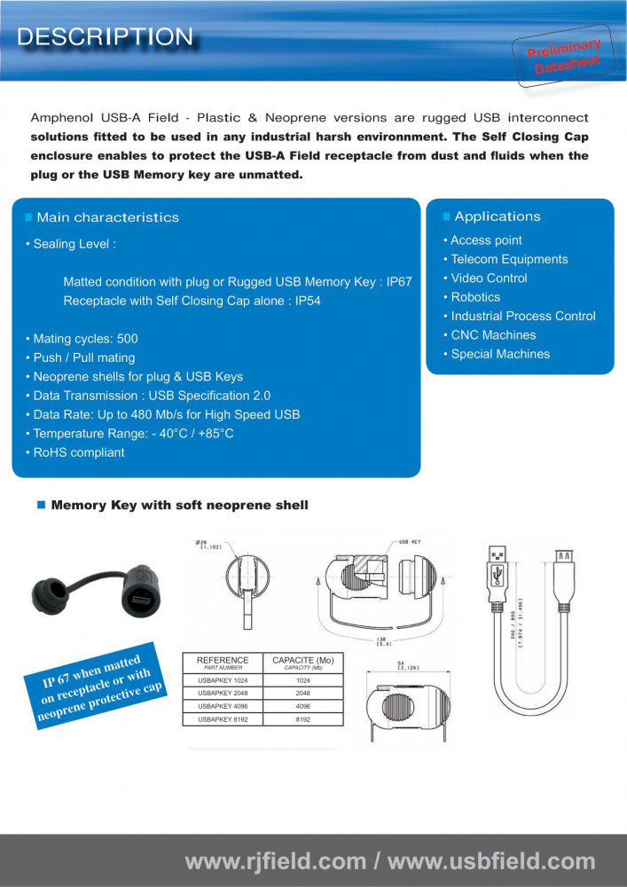 Amphenol USB-A Field documentation page 2