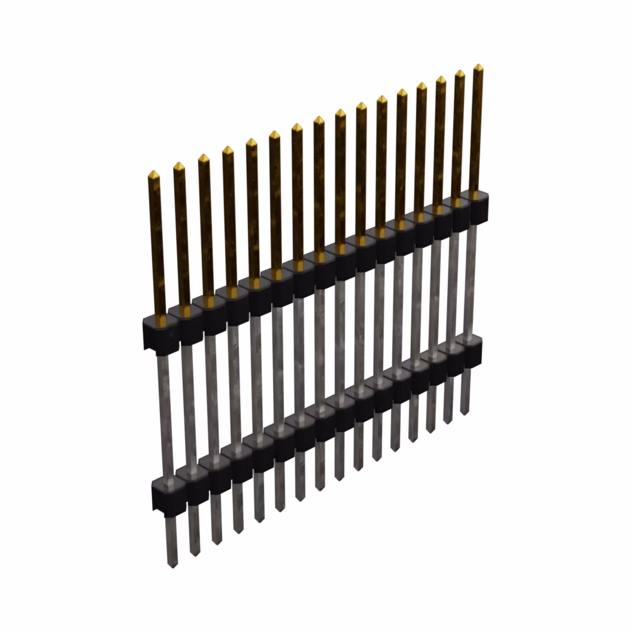 KK 254 PCB Header, Single Row, Dual Body, Through Hole, Vertical, 16 Circuits, 0.38µm Gold(Au) Plating, 17.63mm Stacking Height, Bag Packaging, Lead-Free for sale