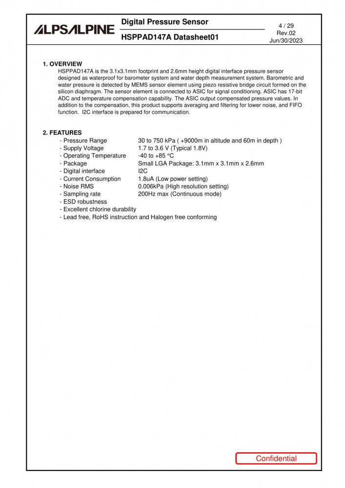 HSPPAD147A datasheet page 4