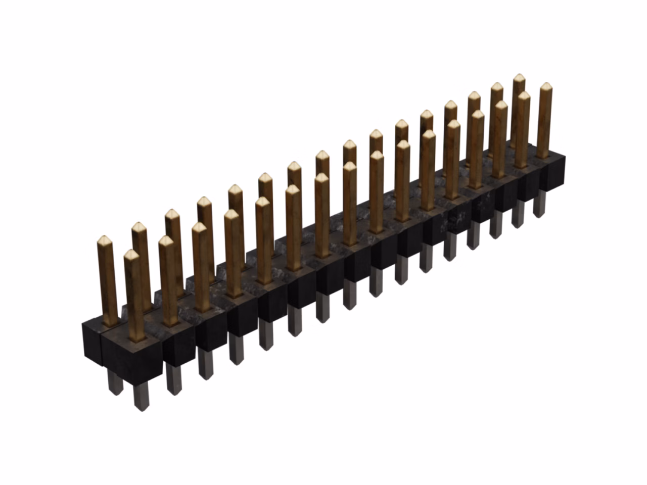 C-Grid Header, 2.54mm Pitch, Through Hole, Dual Row, Vertical, 32 Circuits, 0.75µm Gold (Au) Plating, Tray Packaging, Lead-Free for sale