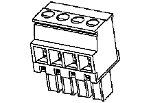 3.81mm Pitch Eurostyle Vertical Plug, Front Wire Entry, 7 Circuits