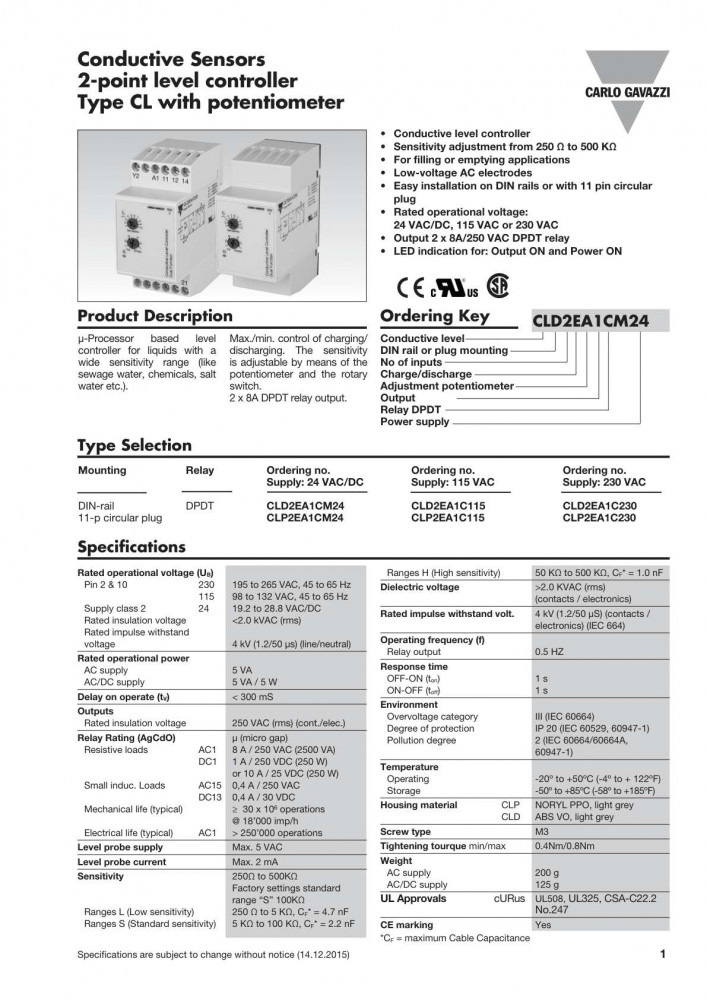 CLD2EA1CM24 technical document page 1