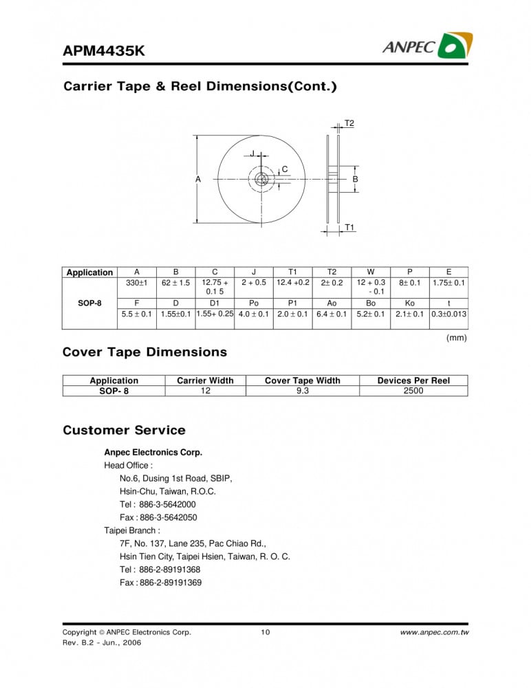 APM4435 datasheet page 10