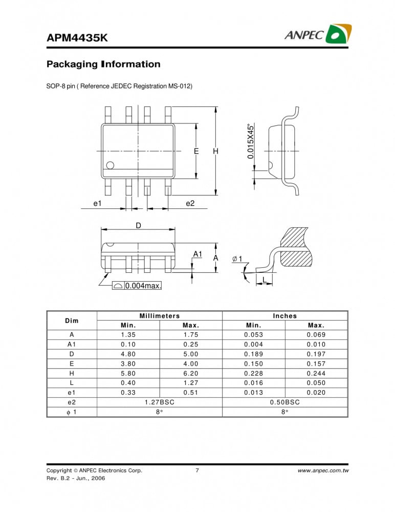 APM4435 datasheet page 7