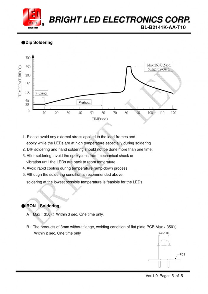 BL-B2141K-AA-T10 datasheet page 5