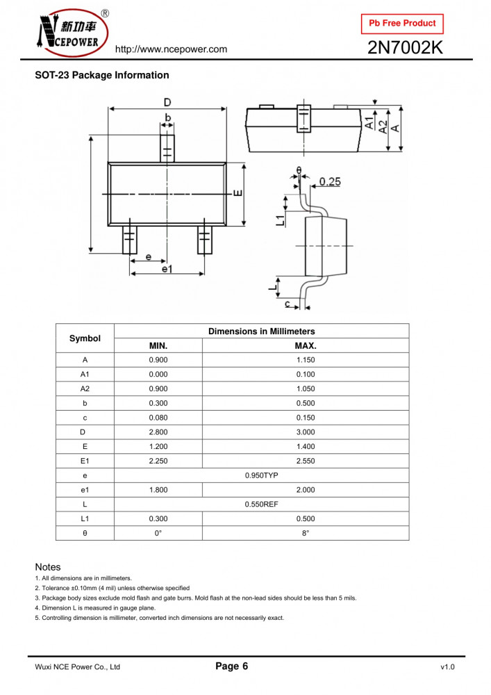 2N7002K datasheet page 6