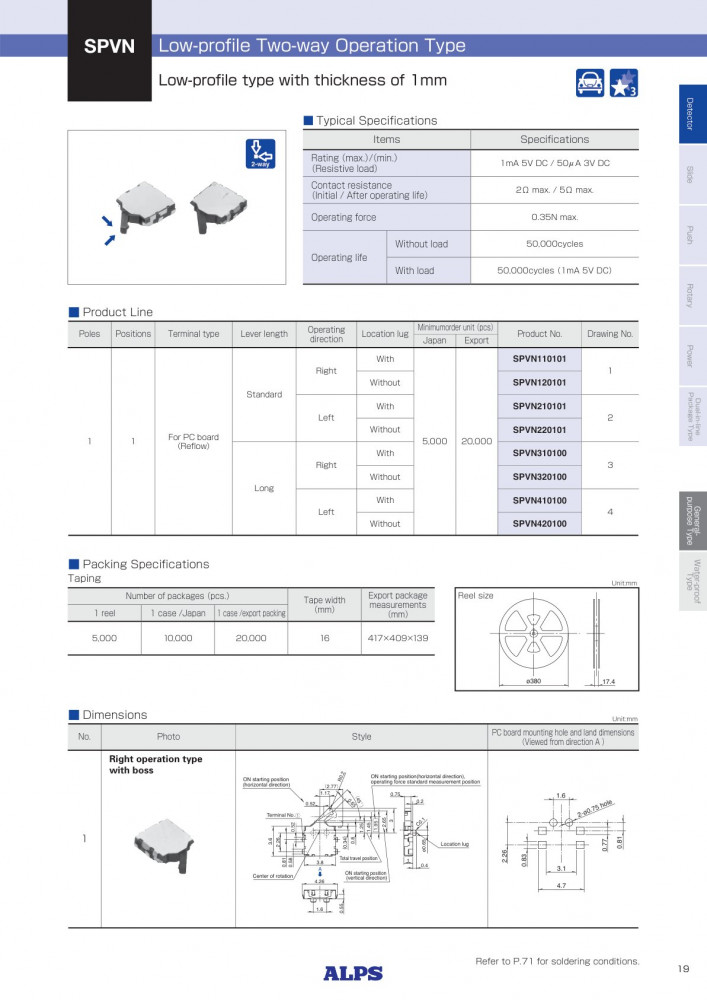 SPVN110107 technical document page 1