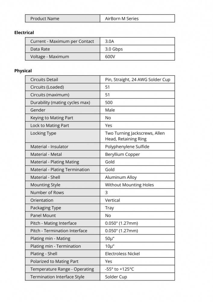 MOLEX MM-312-051-1A3-4100 technical document page 2