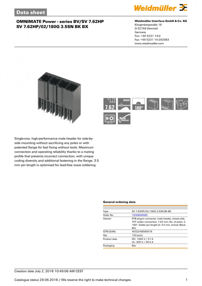 1930600000 datasheet page 1