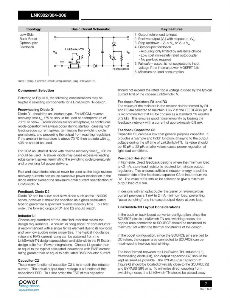 LNK306GN datasheet page 7