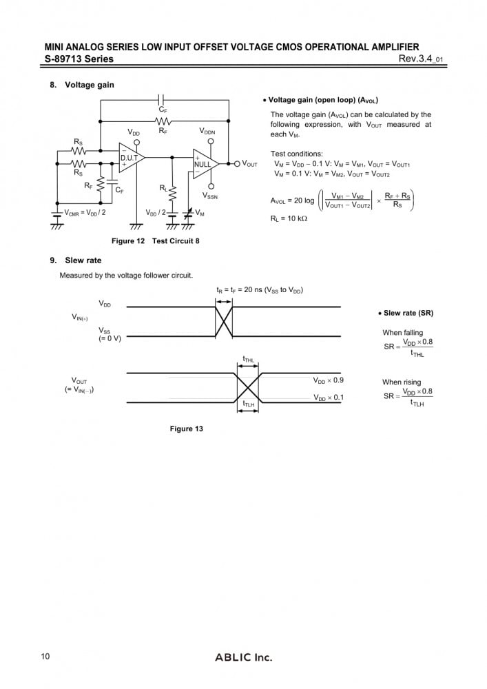 ABLIC S-89713 Series datasheet page 10