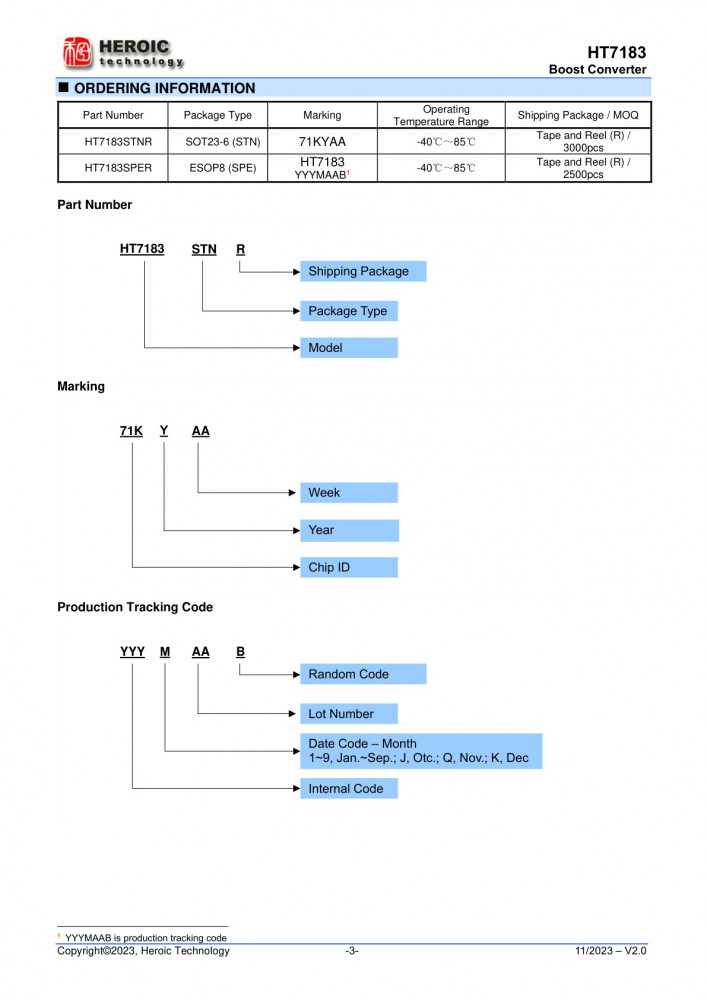HT7183SPER datasheet page 3