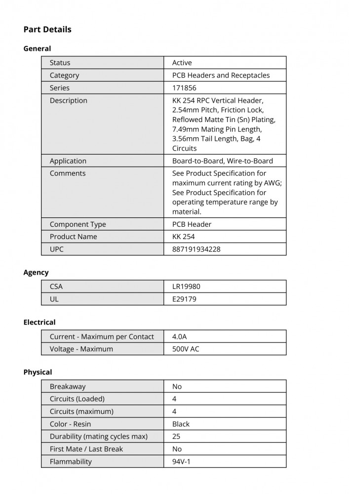 MOLEX 1718560104 technical document, page 2