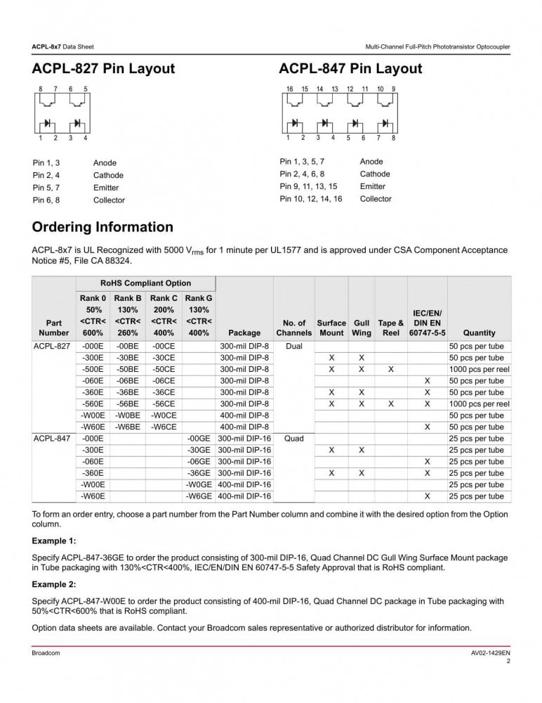 ACPL-827 datasheet page 2
