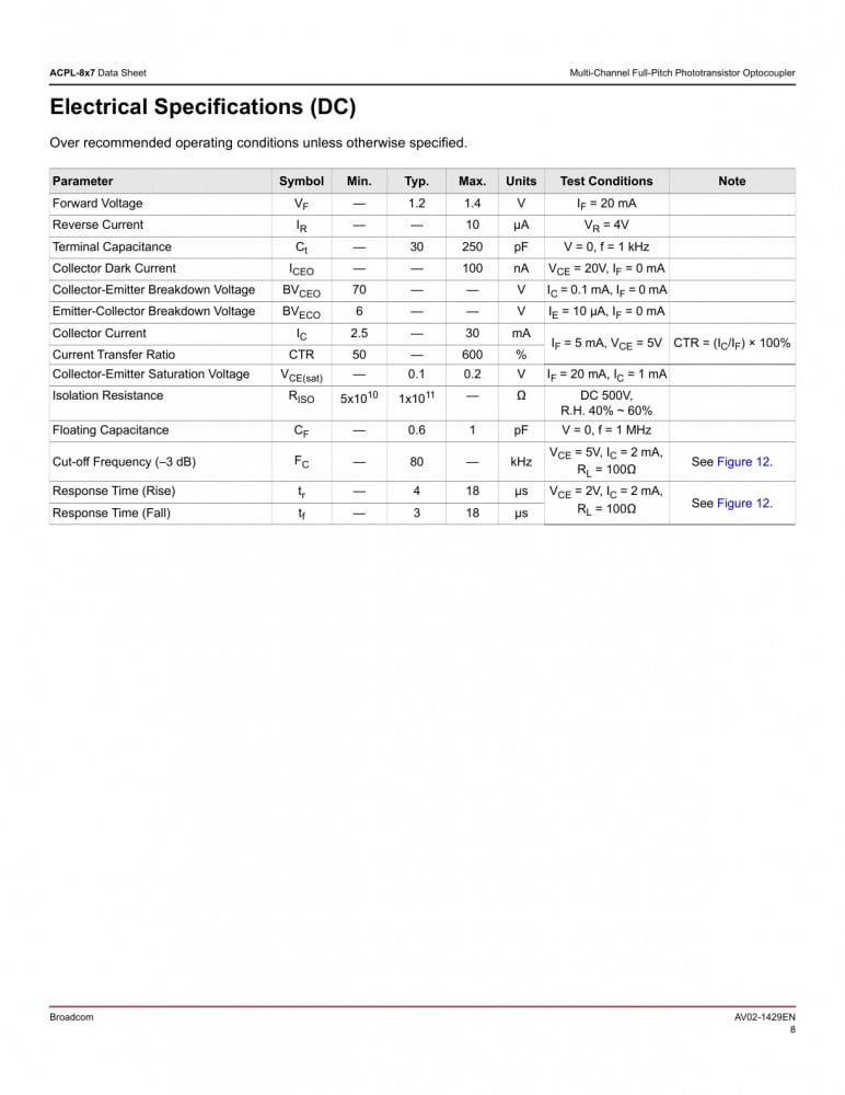 ACPL-827 datasheet page 8