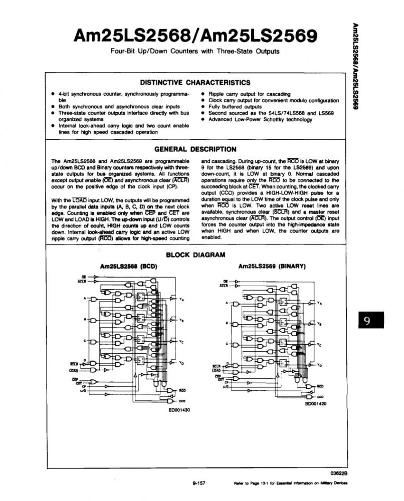AM25LS2569DC datasheet page 1