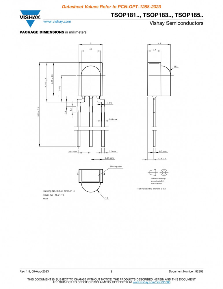 TSOP18138 datasheet page 7