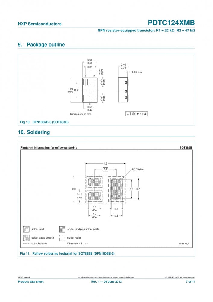 PDTC124XMB datasheet page 8