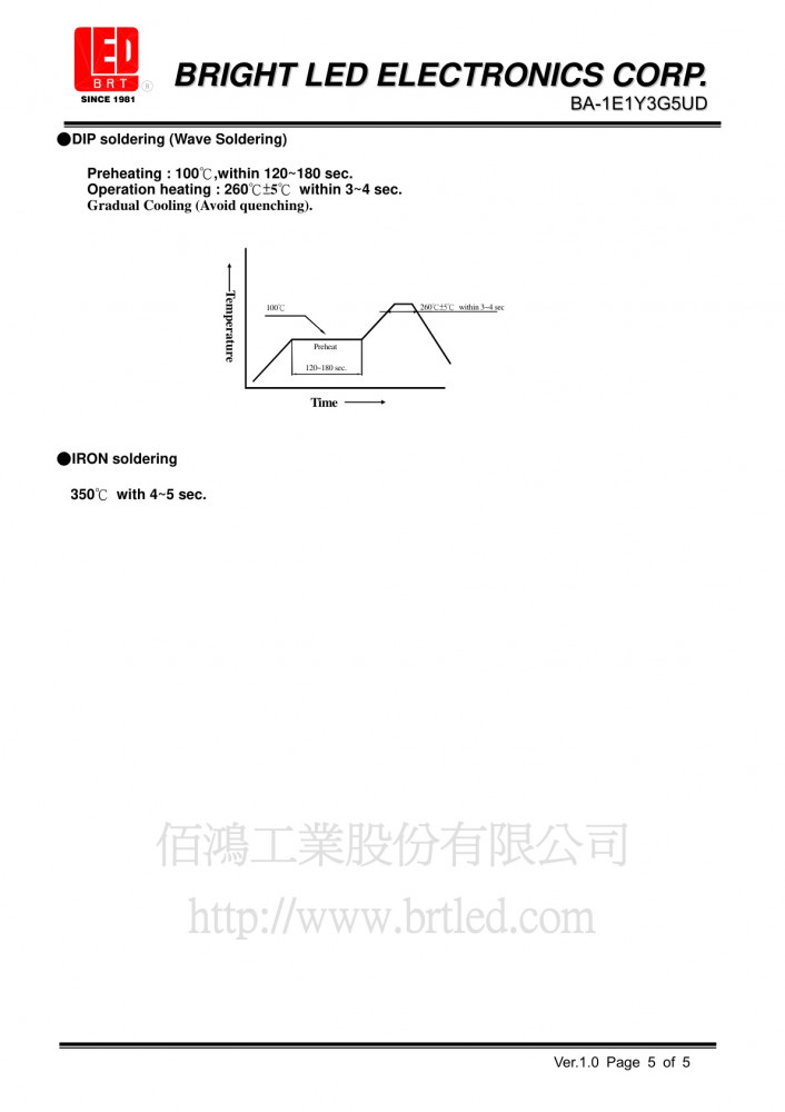 BA-1E1Y3G5UD datasheet page 5