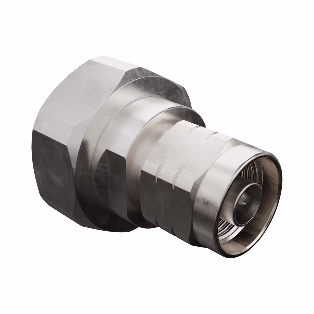 N Plug-to-7/16 DIN Plug, Between-Series Adapter, One Piece Per Carton, 50 Ohms for sale