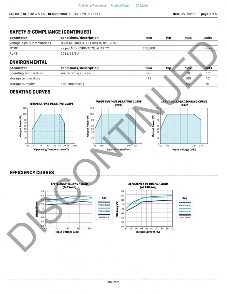 VSK-S5-24UA datasheet page 3