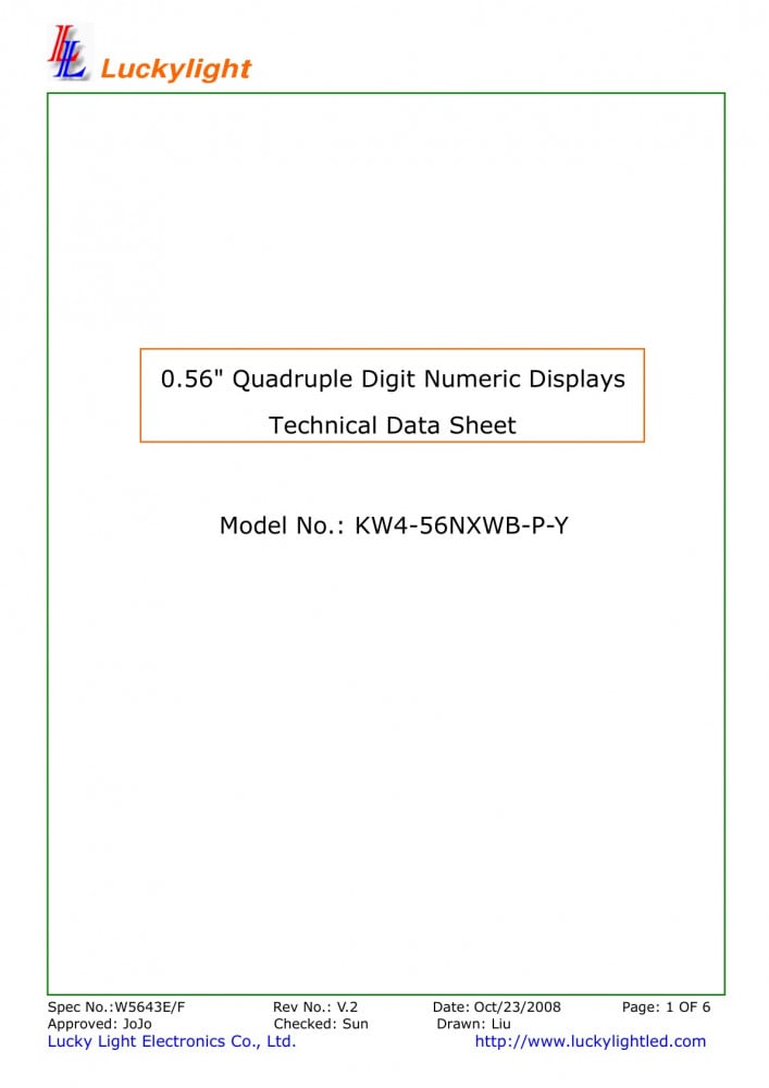 Technical document page 1