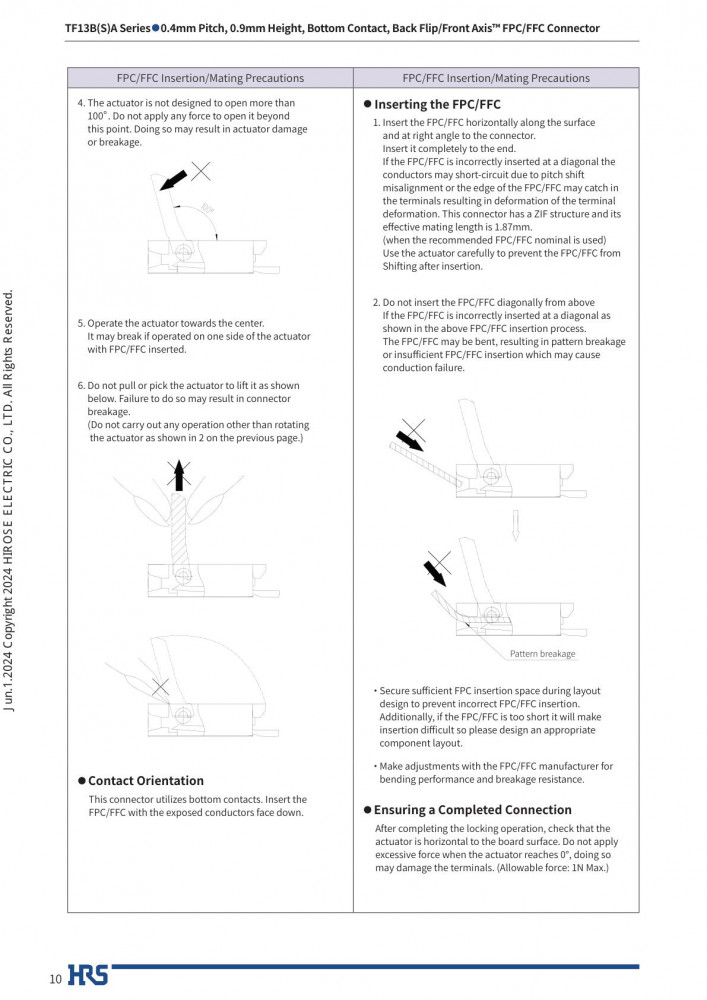HRS TF13BSA datasheet page 10