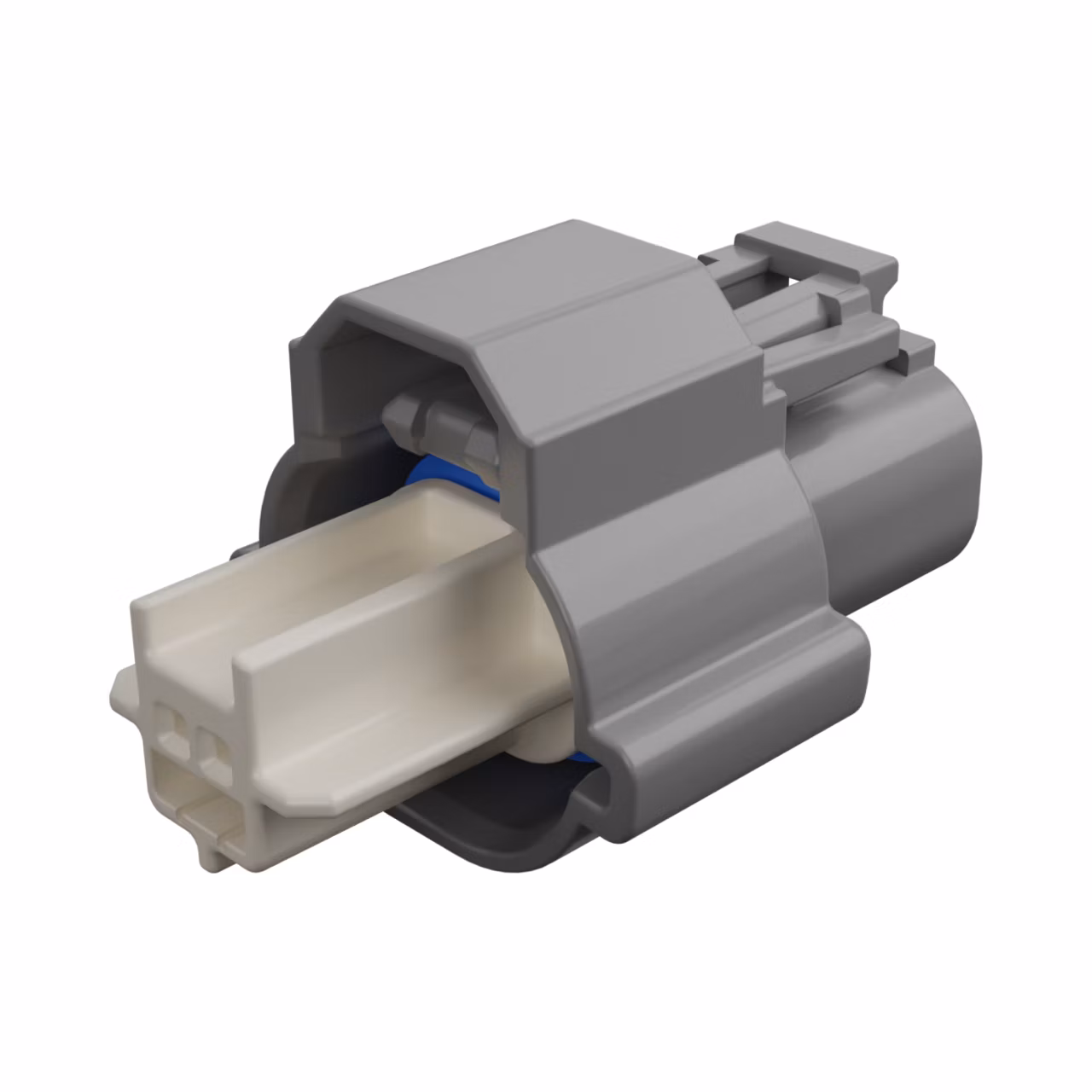 Squba Sealed Receptacle Assembly, 1.80mm Pitch, Single Row, 2 Circuits, Gray for sale