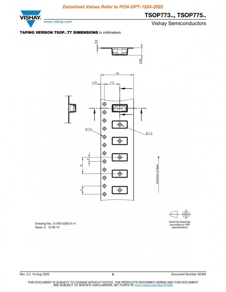 TSOP77338TR technical document page 9