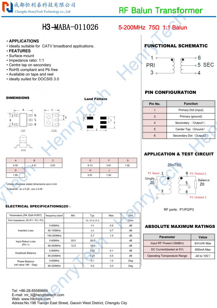 H3-MABA-011026 datasheet page 1