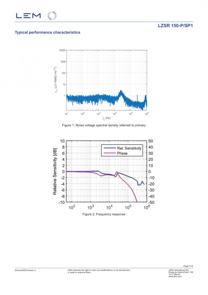 LZSR150-P/SP1 datasheet page 7
