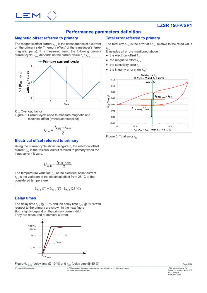 LZSR150-P/SP1 datasheet page 9