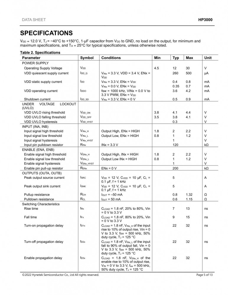 HP3000 datasheet page 5
