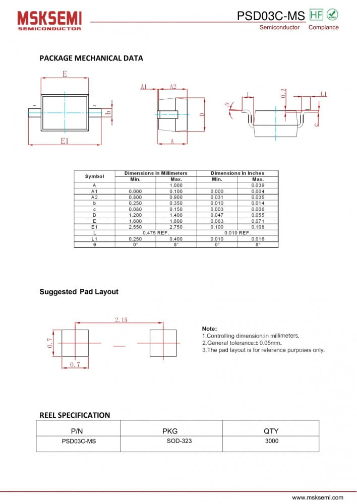 PSD03C-MS datasheet page 4