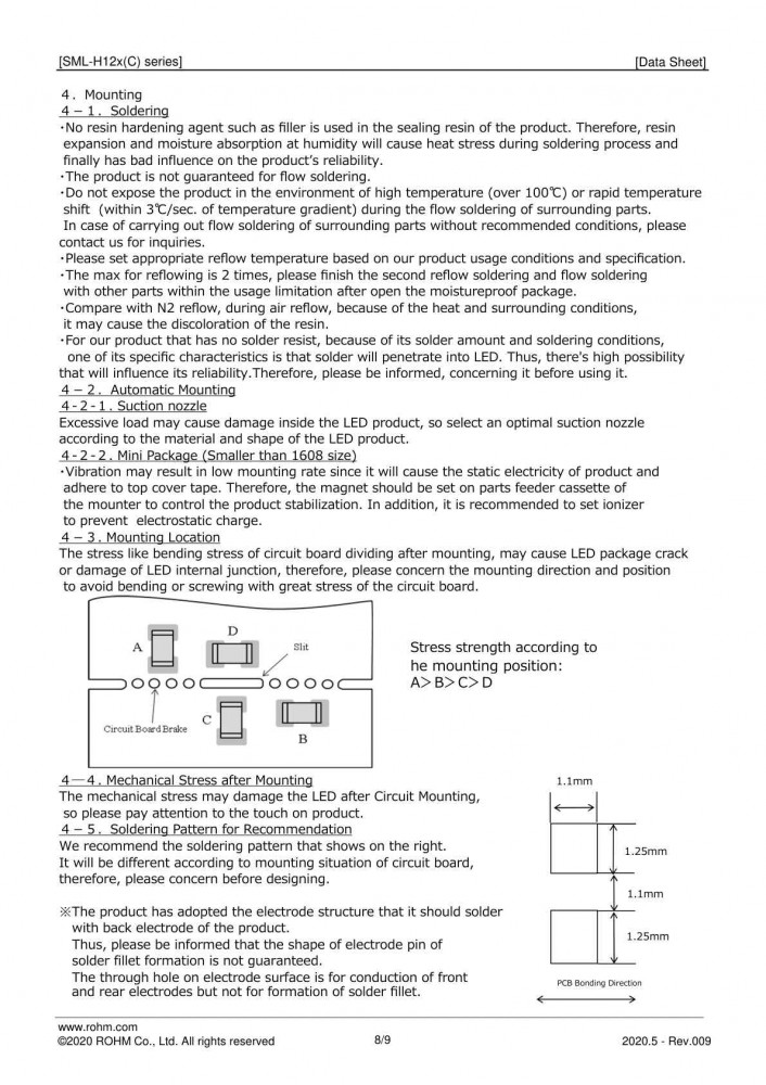ROHM SML-H12U8TT86C technical document page 8