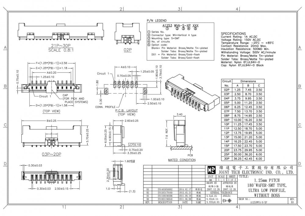 A1253WVA-S-04PD01 technical drawing preview