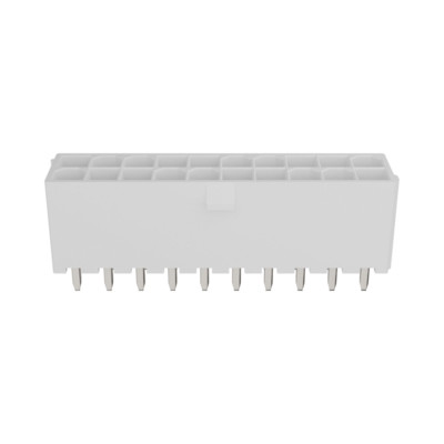 Mini-Fit Jr. Vertical Header, 4.20mm Pitch, Dual Row, 20 Circuits, without Snap-in Plastic Peg PCB Lock, PA Polyamide Nylon 6/6 94V-0, Matte Tin, Natural for sale