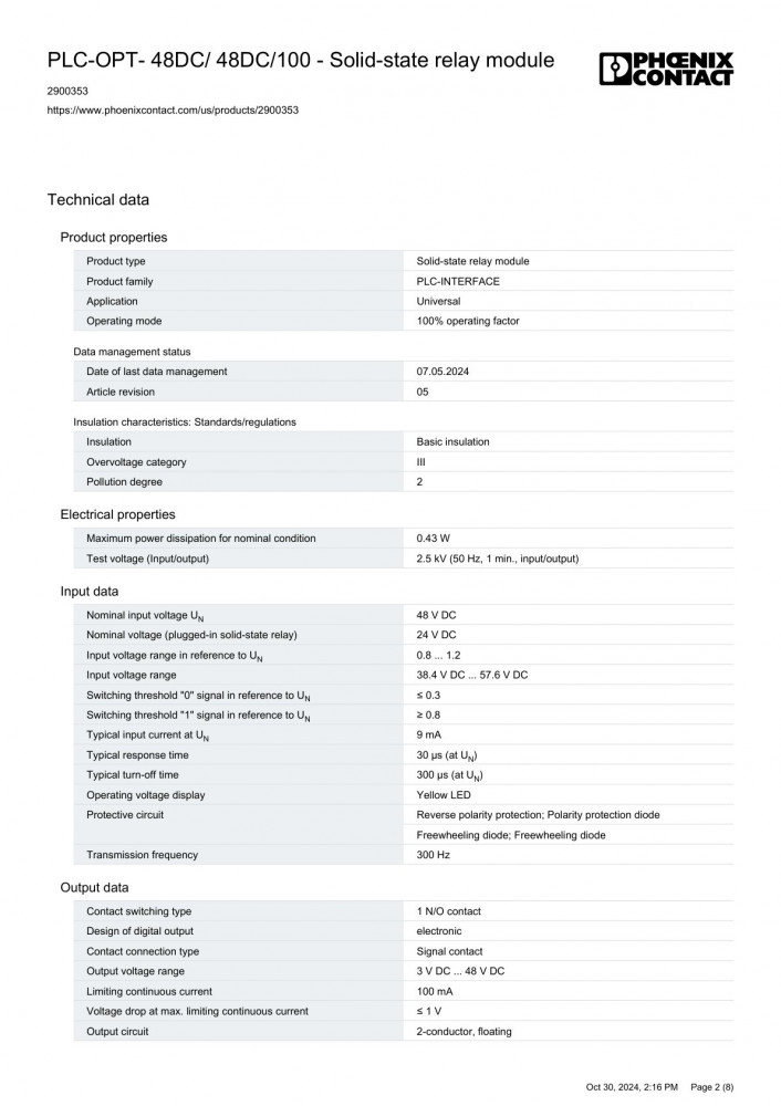 Phoenix Contact 2900353 document page 2