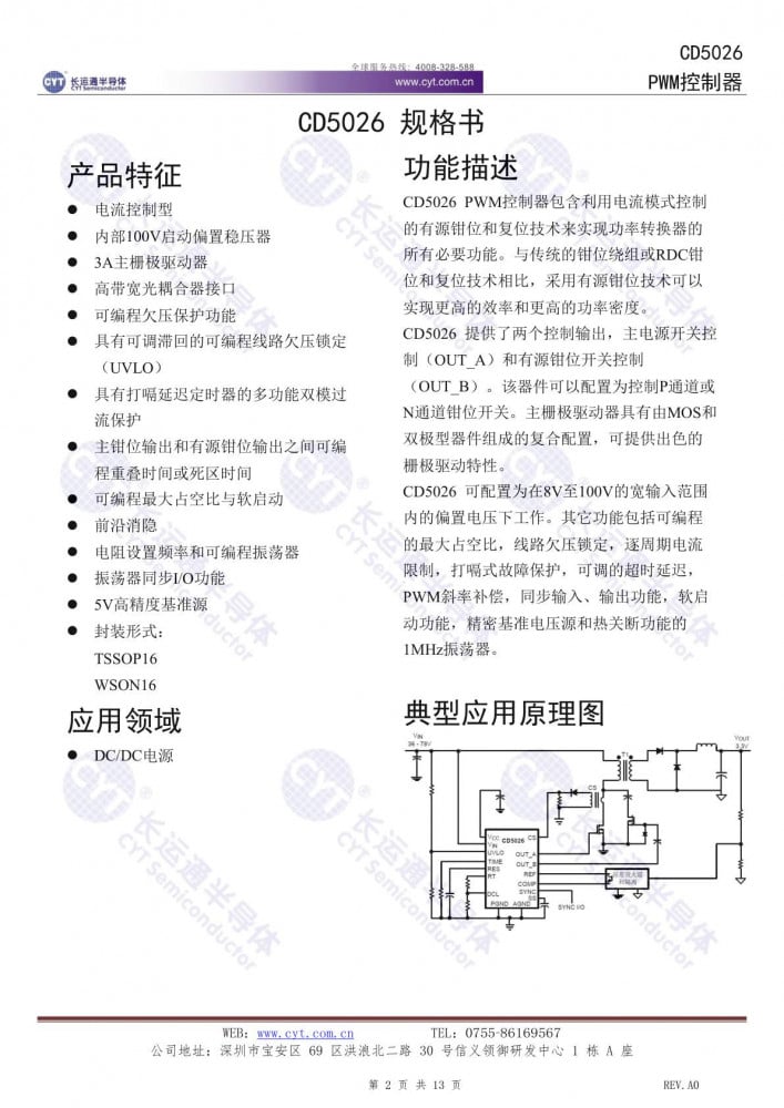 CD5026 datasheet page 2