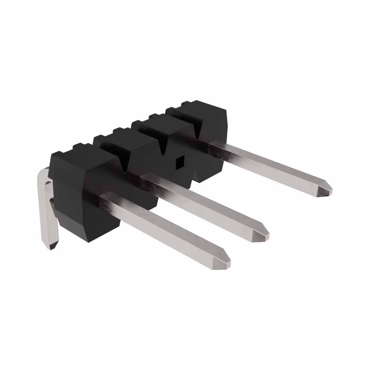 C-Grid III PCB Header, 2.54mm Pitch, Through Hole, Single Row, Right-Angle, 4 Circuits (void at circuit 3), Tin (Sn) Plating for sale
