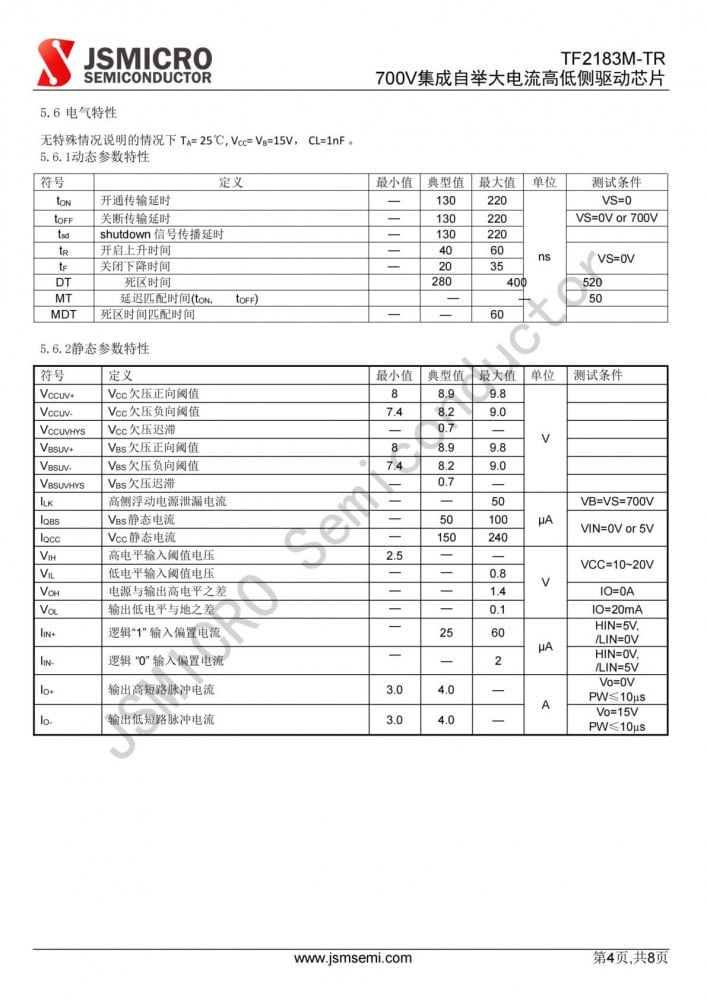 TF2183M-TR datasheet page 4