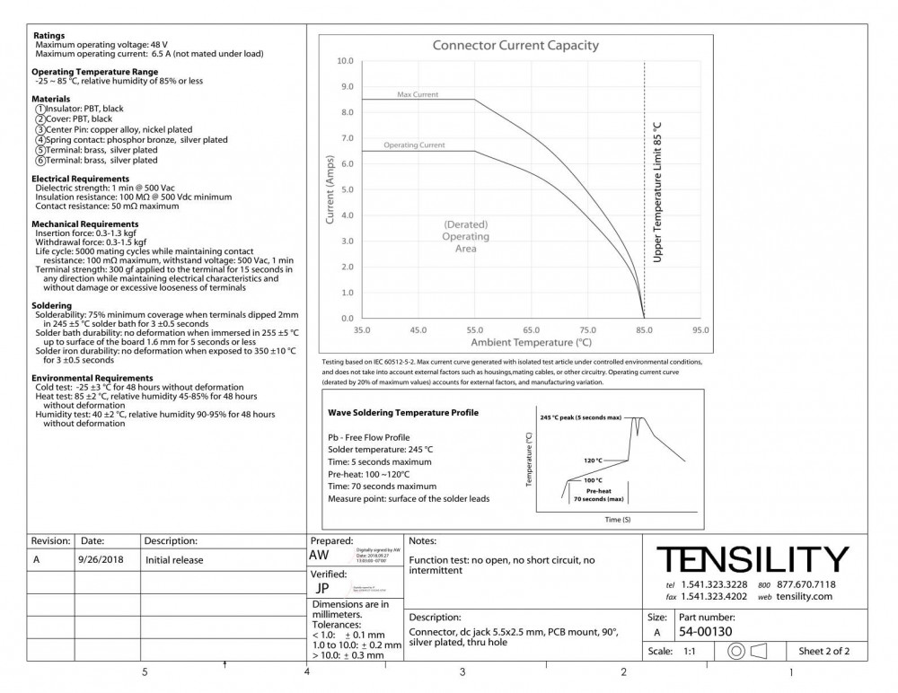 Tensility 54-00130 drawing, sheet 2