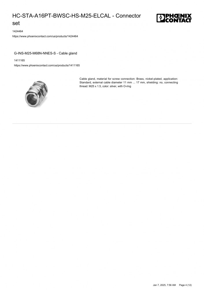 Phoenix Contact 1424464 product documentation page 4