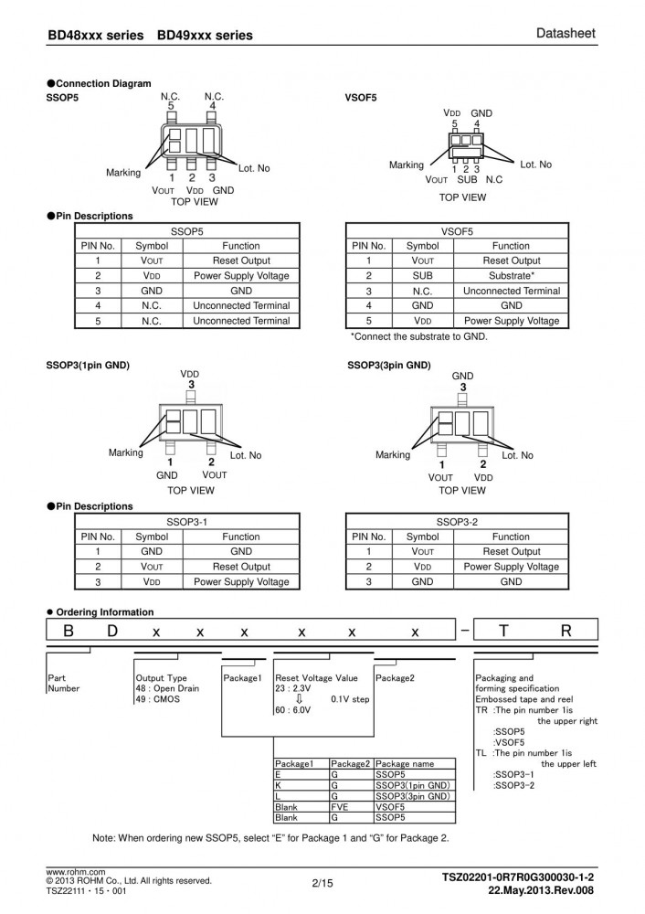 BD4825G-TR technical document page 2