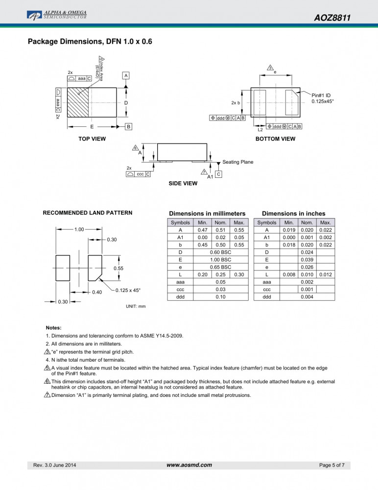 AOZ8811DI-05 datasheet page 5