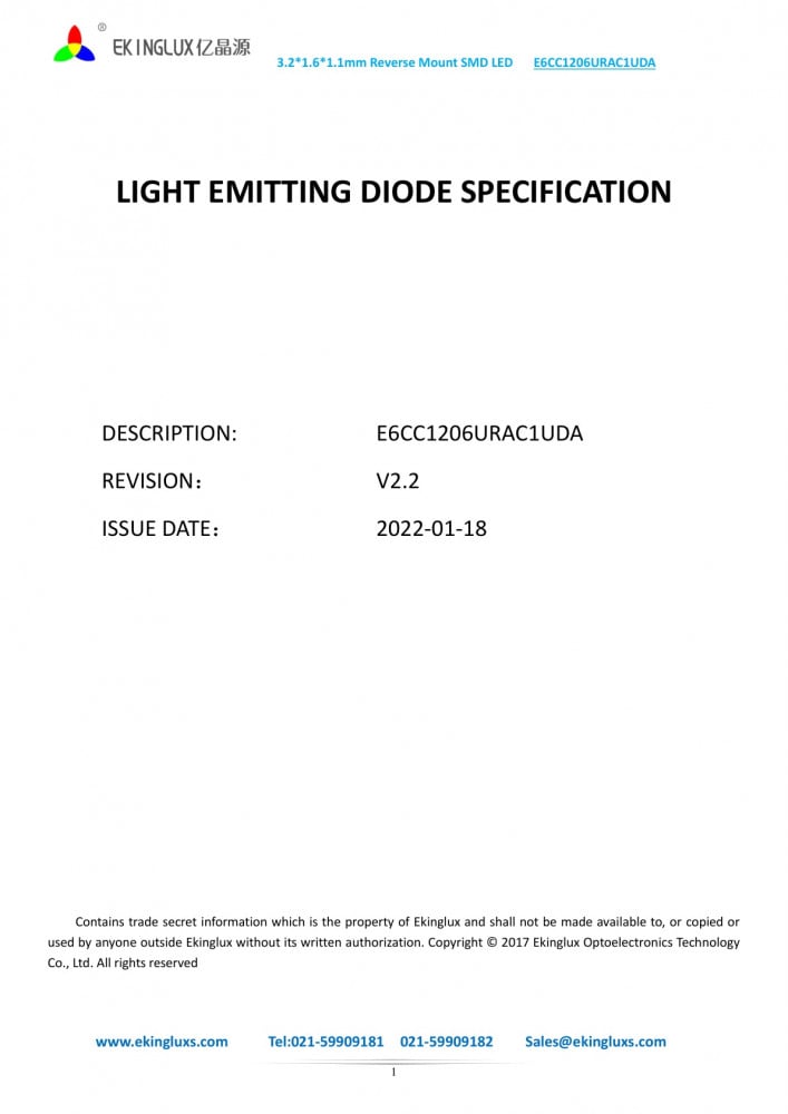 E6CC1206URAC1UDA datasheet page 1