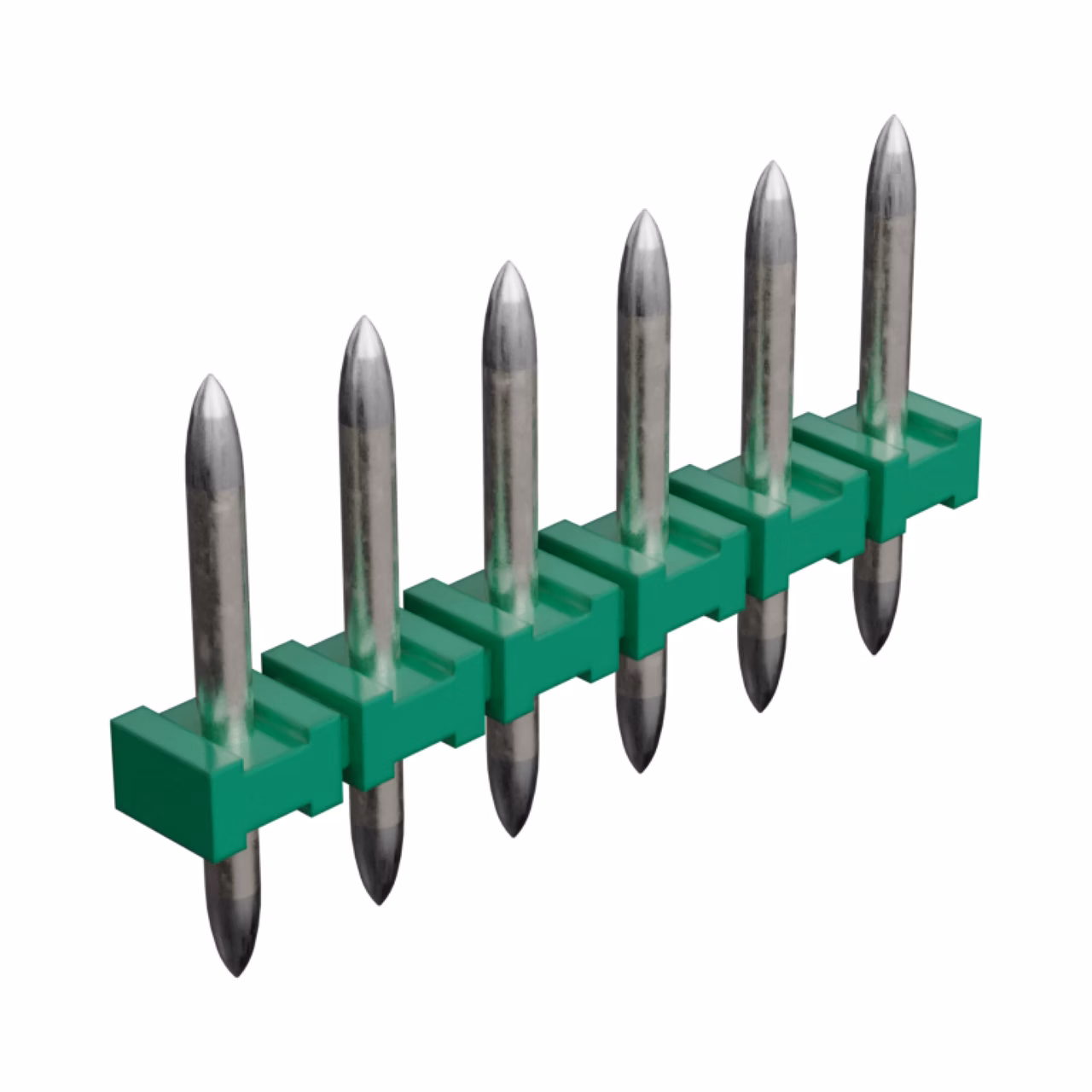 3.50mm Pitch Eurostyle Vertical PCB Pin Header, Breakable, 6 Circuits for sale