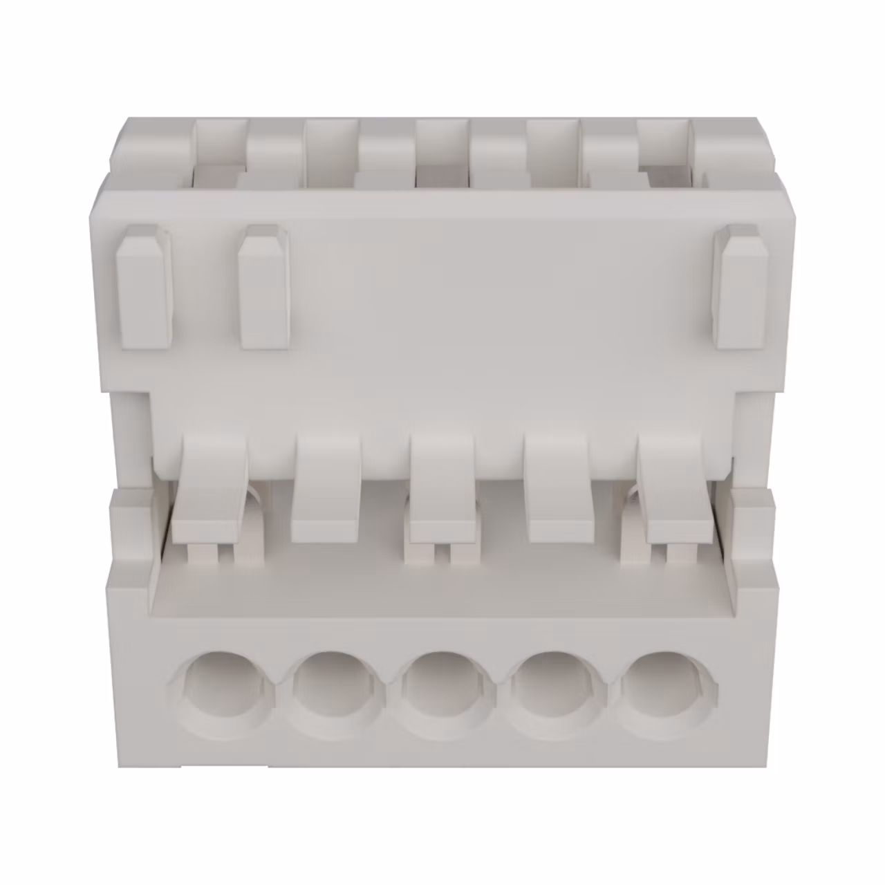 Appli-Mate RAST 2.5 Female Connector, 5.00mm Pitch, 3 Circuits, Position B, C and D Removed, Open Endwalls for sale